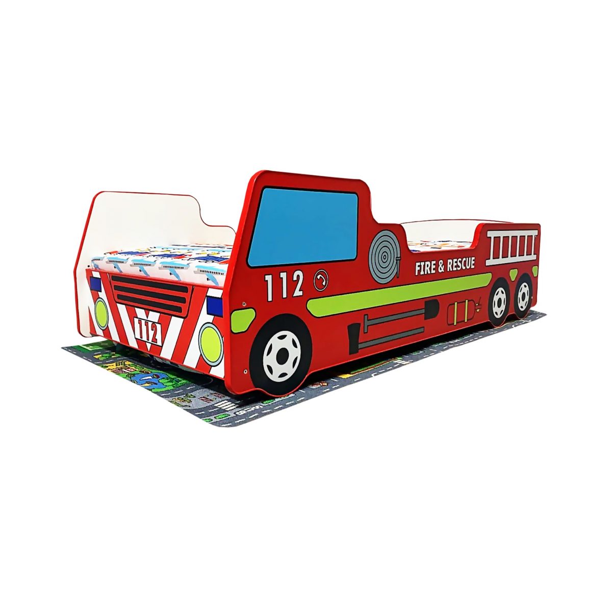 Fire Engine Bed with Mattress Toddler/Junior – Toddler Beds Shop