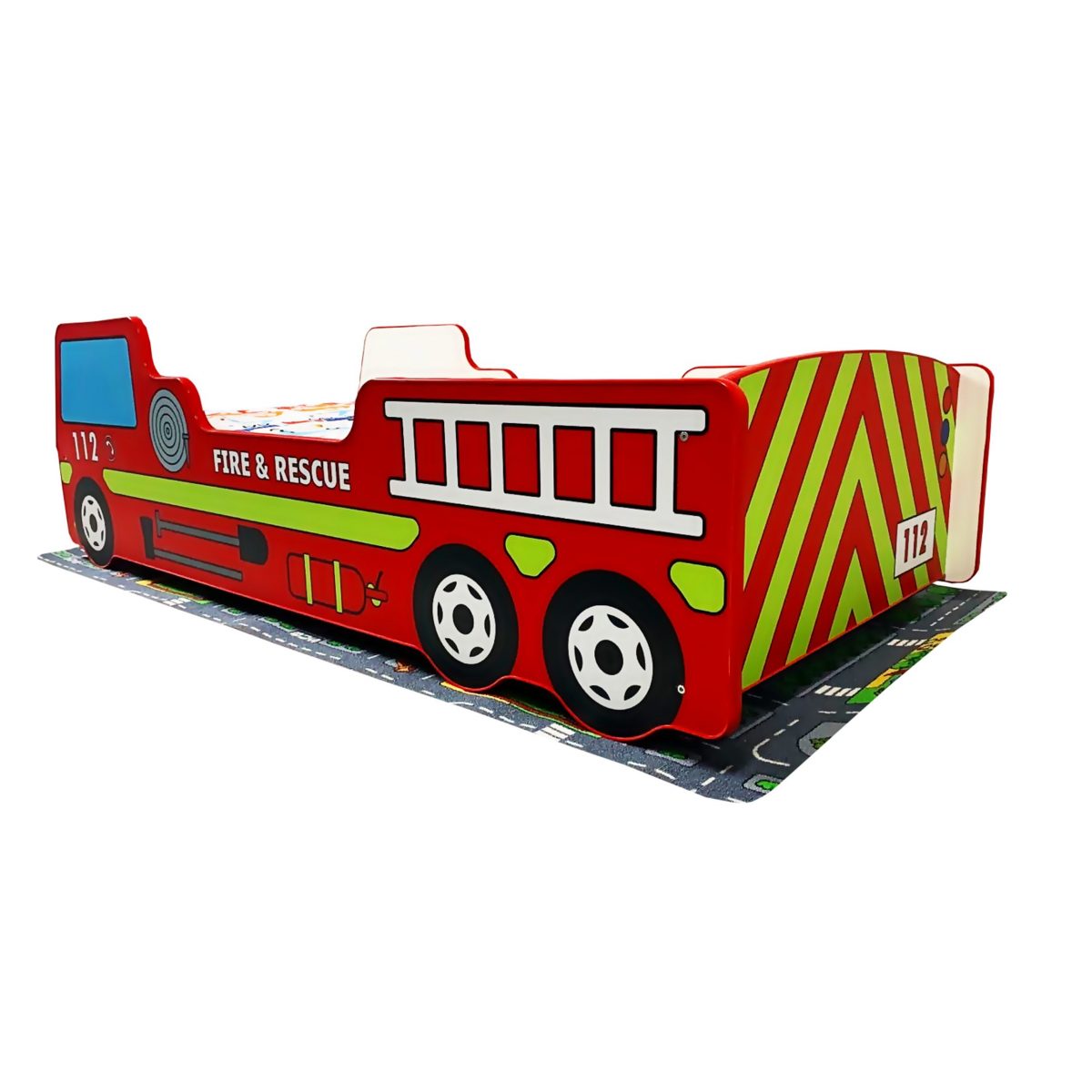 Fire Engine Bed with Mattress Toddler/Junior – Toddler Beds Shop